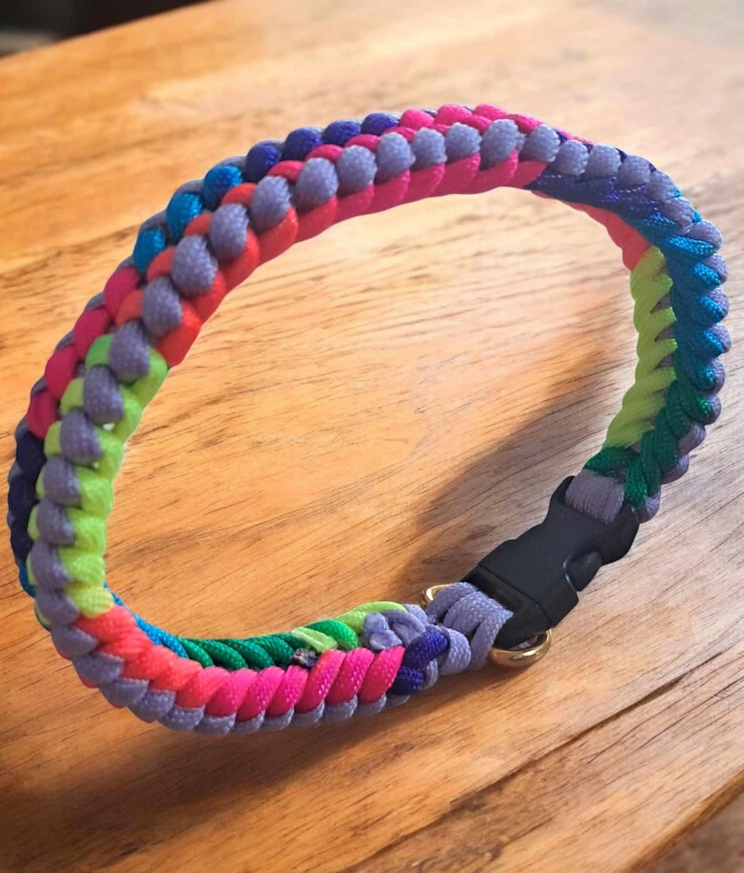 Rainbow Cobra Belly Stitch Collar for Dogs and Cats - Etsy