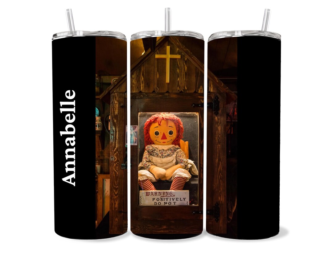 Limited Edition Annabelle Doll Tumbler Wrap, Scary Horror 20oz Skinny ...