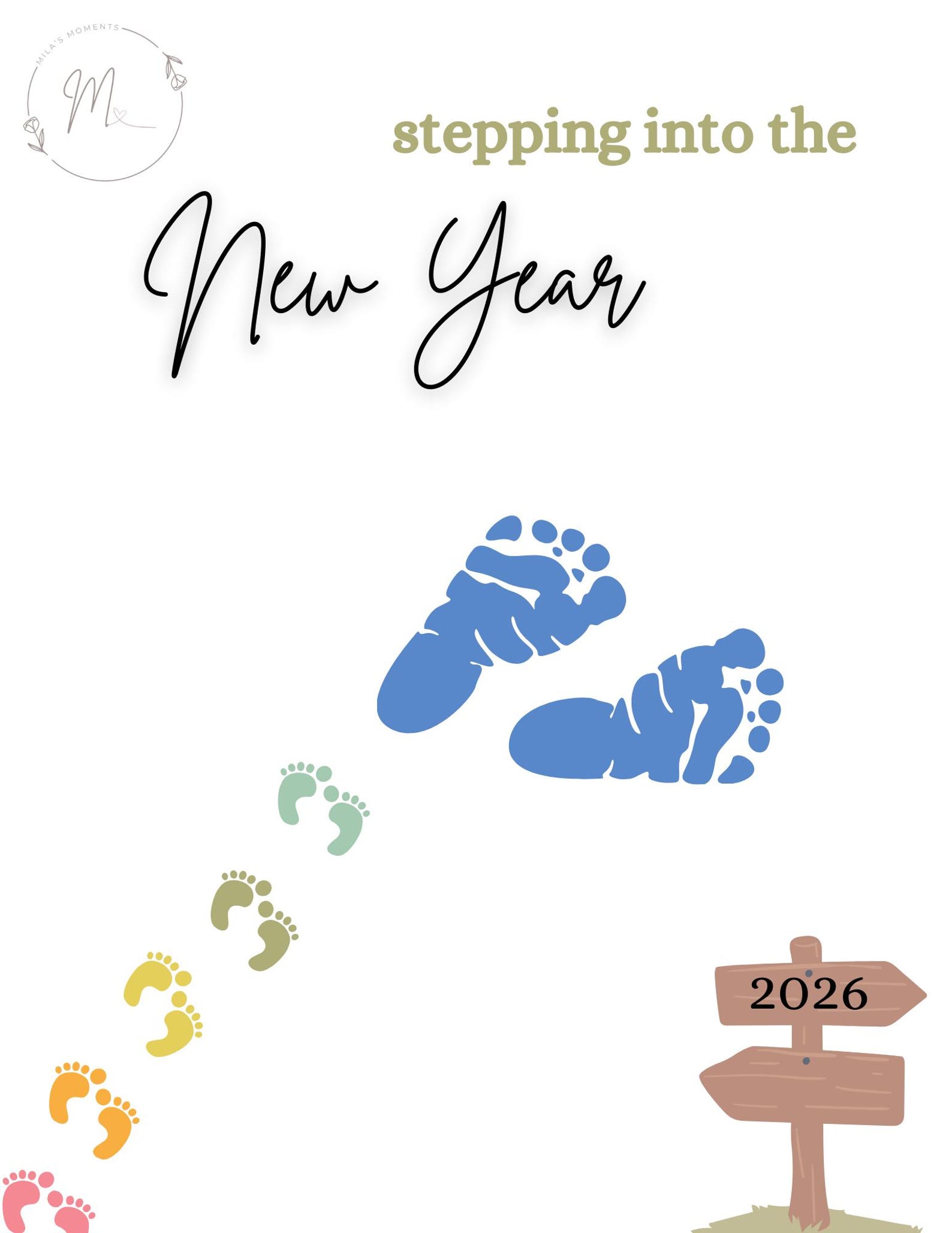 Stepping Into the New Year Footprints, New Year Footprints, 2026, New ...