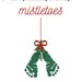 Mistletoes Footprint Art, I Love You From My Head to My Mistletoes ...