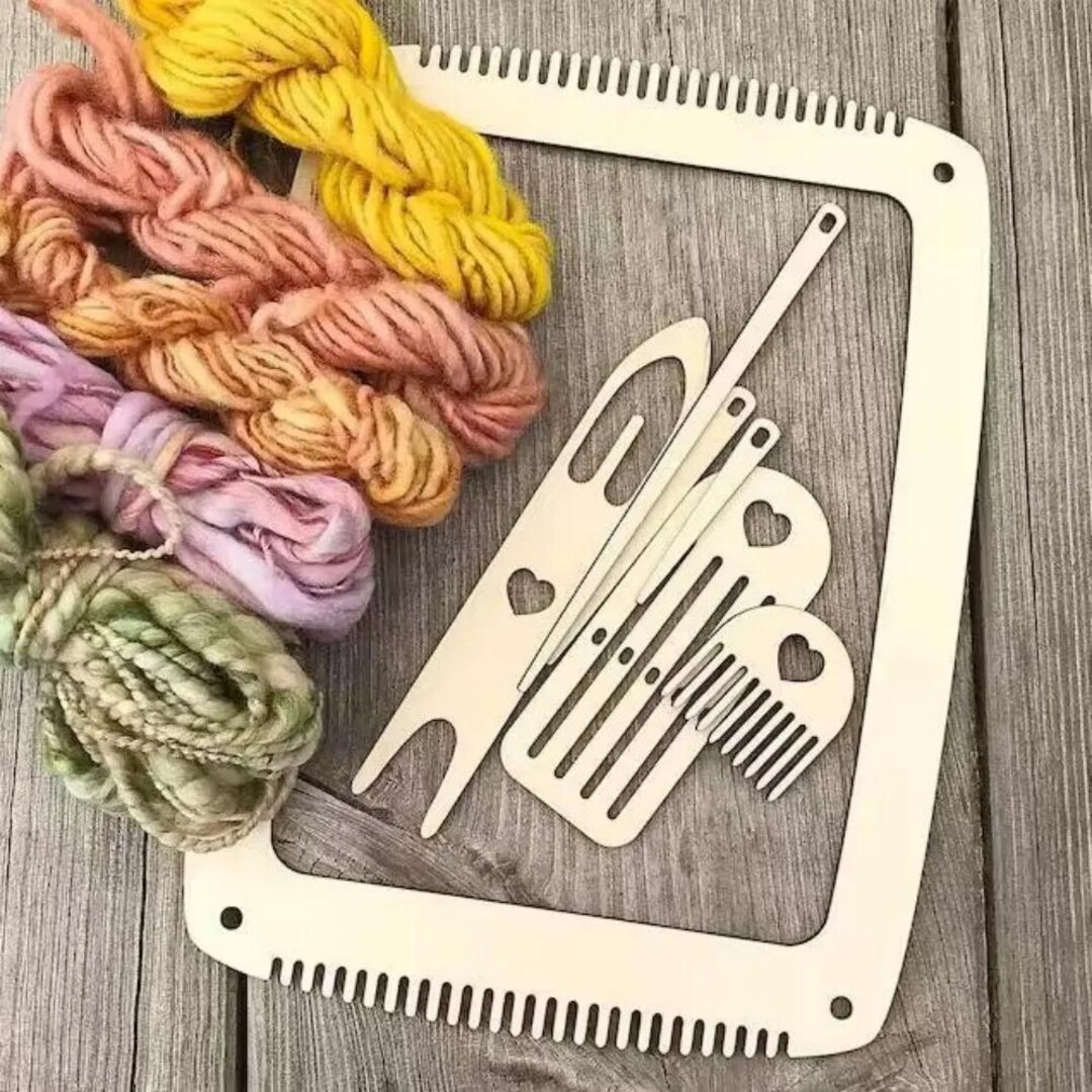 Wooden Weaving Looms Kits DIY Coaster Knitting Loom Hand Knitted - Etsy