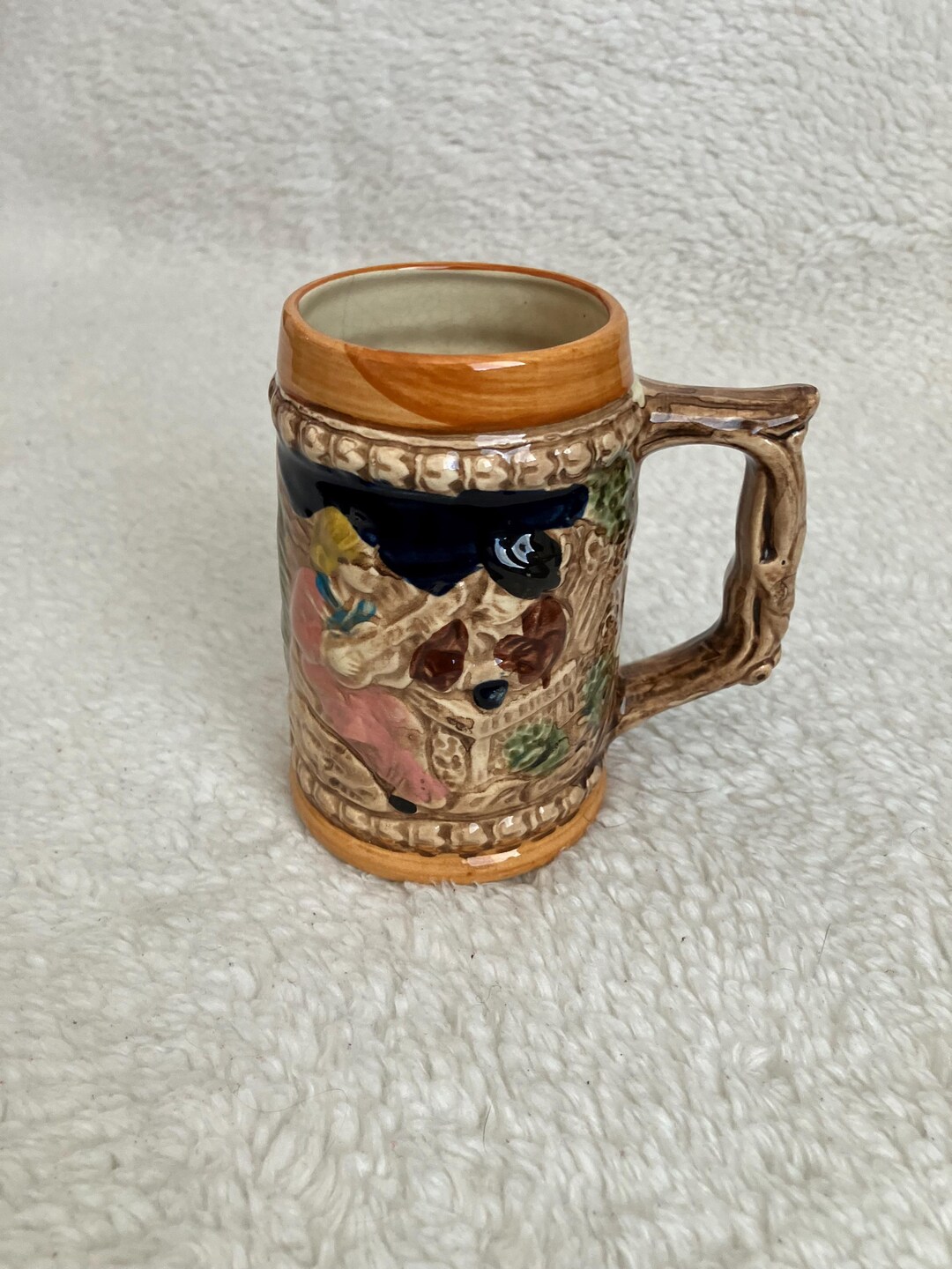 Vintage Ceramic Hand-painted Japan Beer Mug - Etsy