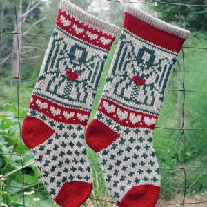 ANGEL Downloadable Christmas Stocking Knitting Pattern - Etsy