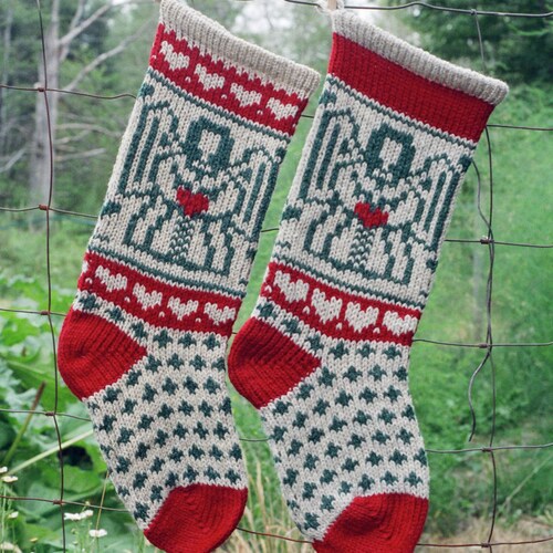 Digital Download Pet DOG Christmas Stocking Knitting Pattern - Etsy