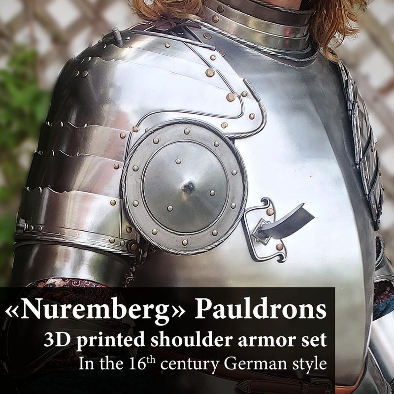 Gothic Shoulder Armor - Etsy UK