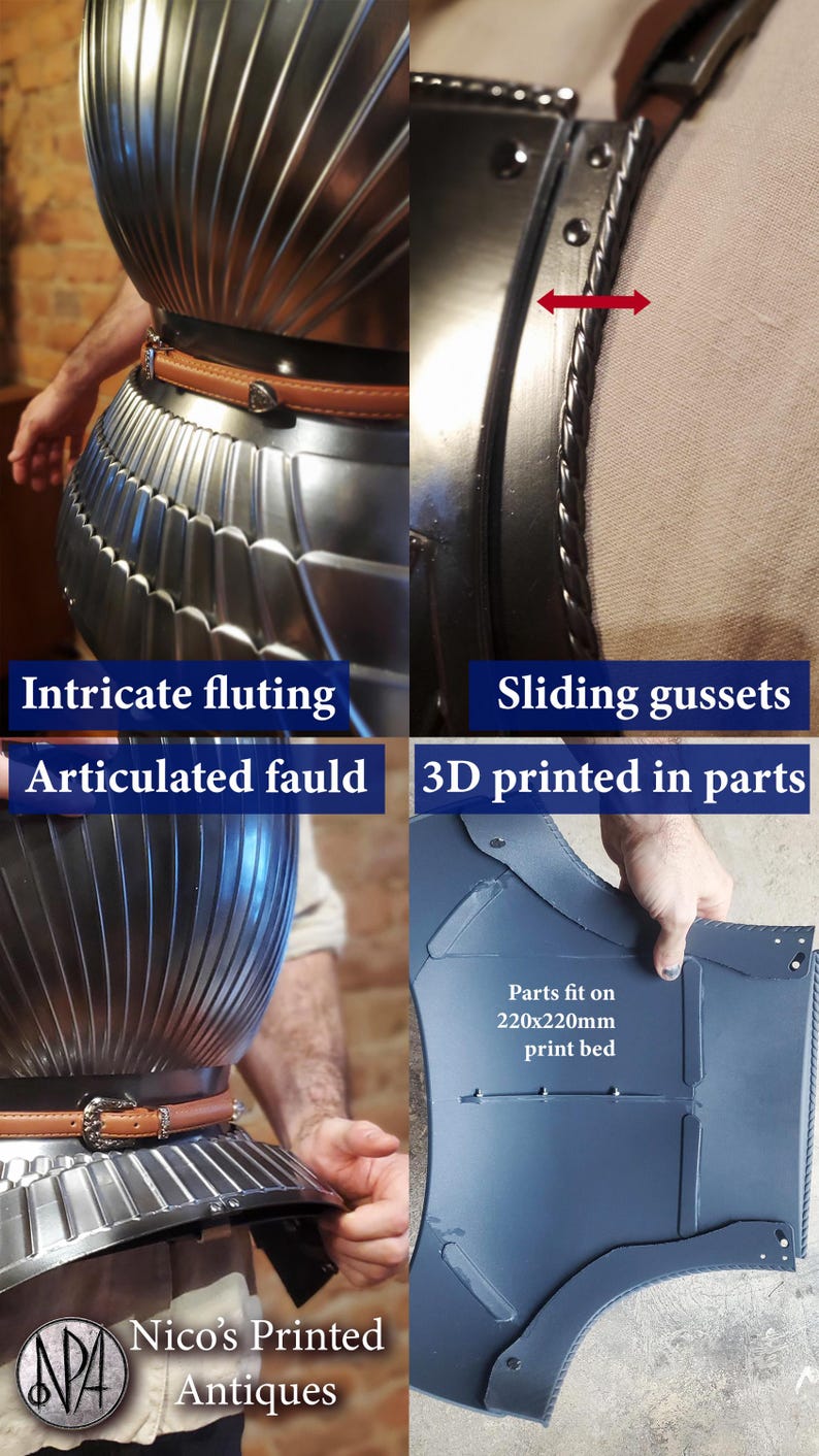 3D Print Files - "landsknecht" Cuirass (armor in the 16th Century ...