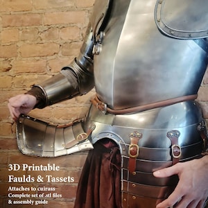 3D Print Files - 16th Century Faulds and Tassets (waist and Hip Armor ...