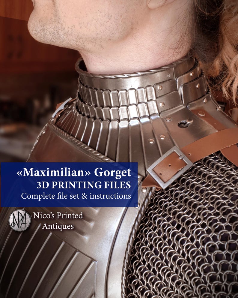 3D Print Files - Maximilian Gorget (neck Armor in the Early 16th ...