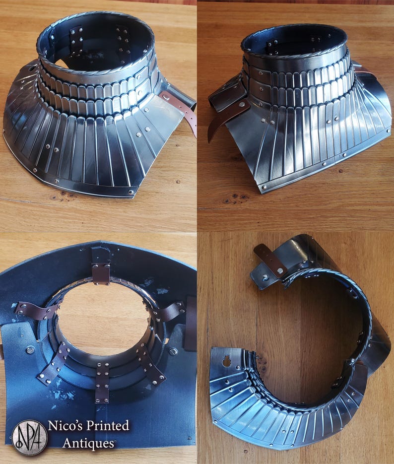 3D Print Files - Maximilian Gorget (neck Armor in the Early 16th ...