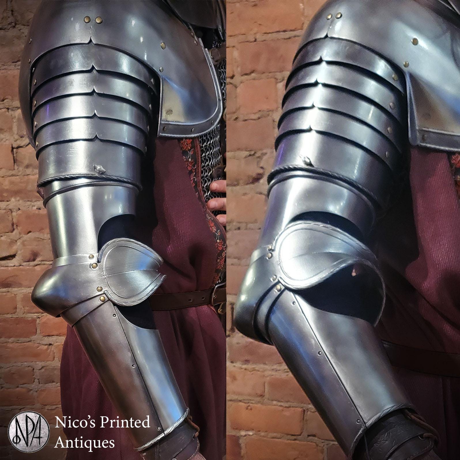 3D Print Files - 16th Century Plate Vambraces (arm and Elbow Armor) - Etsy