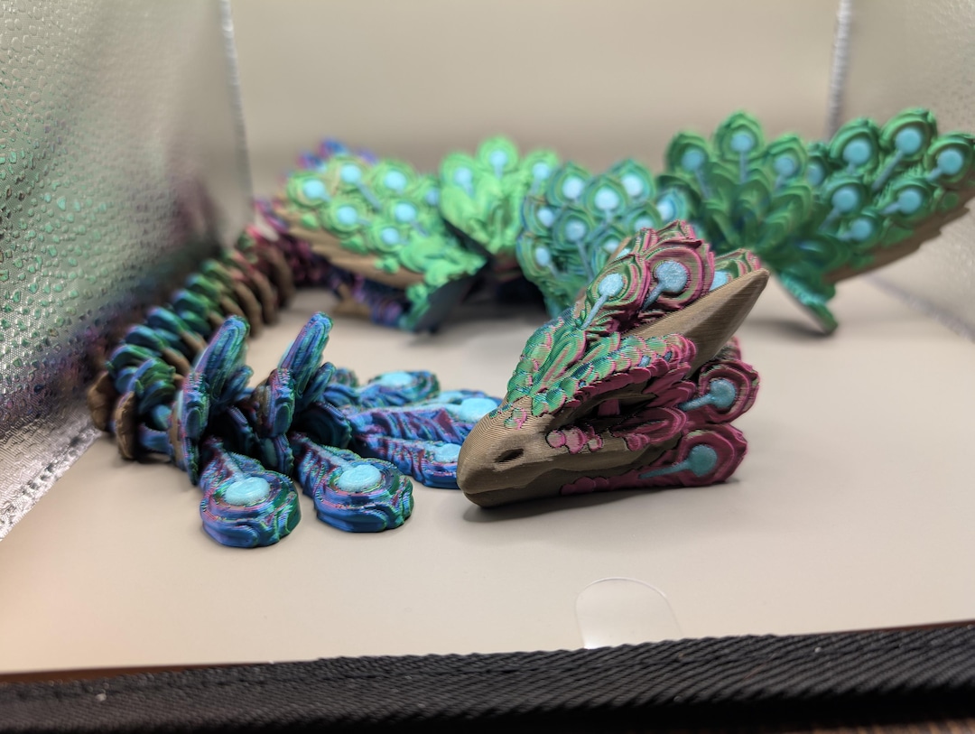 Cinderwing Winged Peacock Dragon - Adult - Etsy