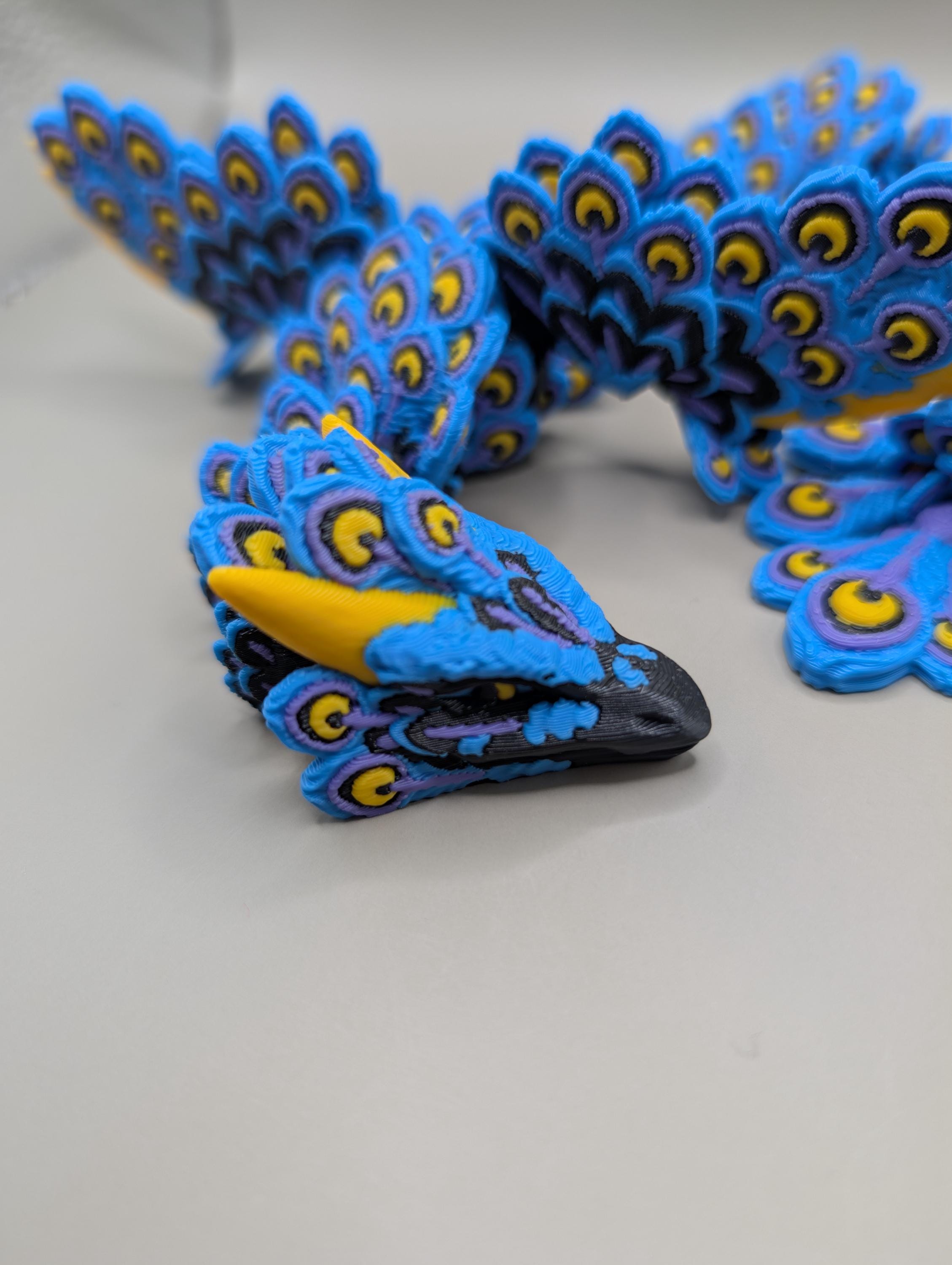 Cinderwing Winged Peacock Dragon - Adult - Etsy