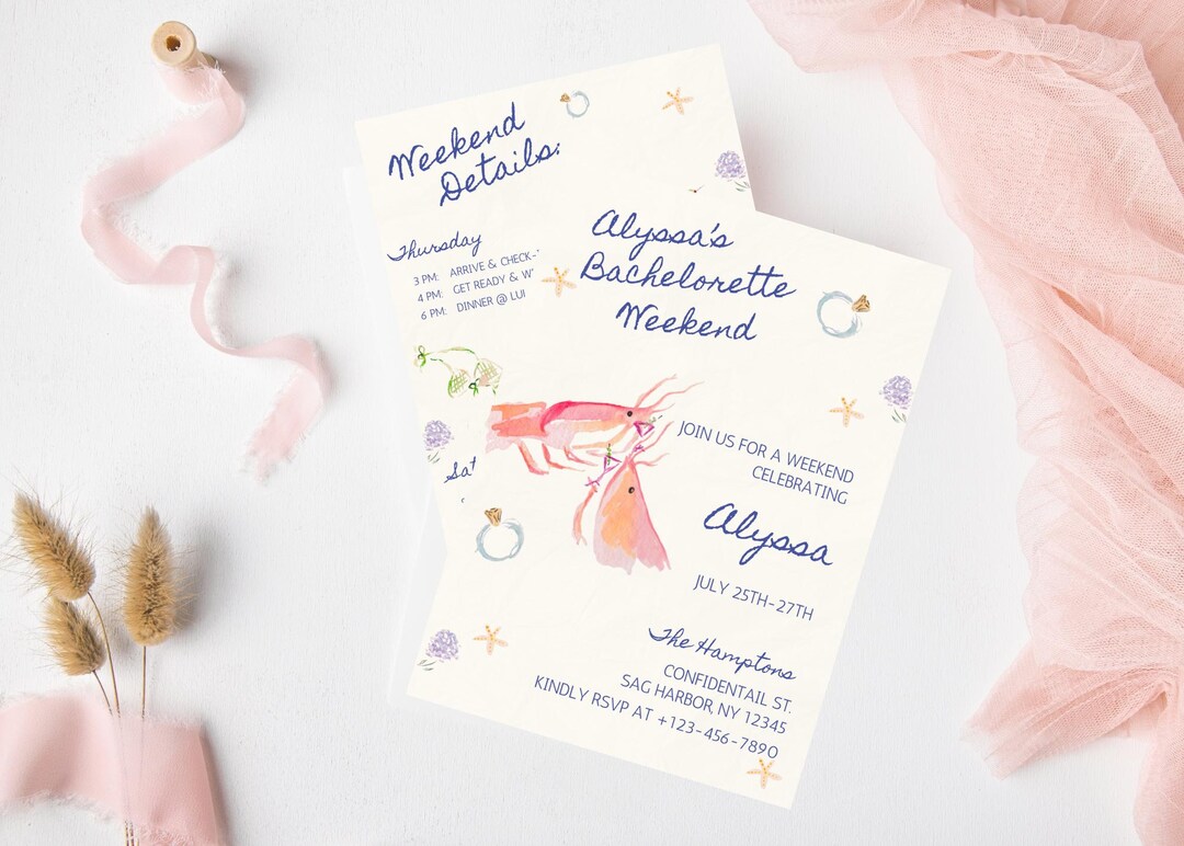 Editable Bachelorette Party Invitation, Bachelorette Invite Template ...