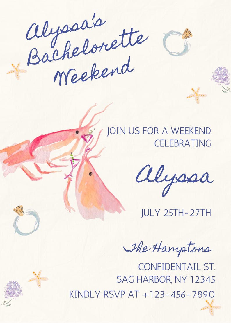 Editable Bachelorette Party Invitation, Bachelorette Invite Template ...