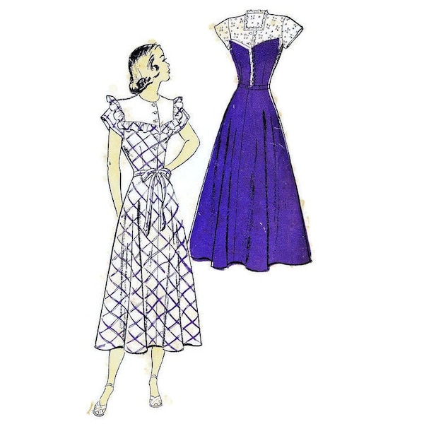 Square Yoke Dress - Etsy