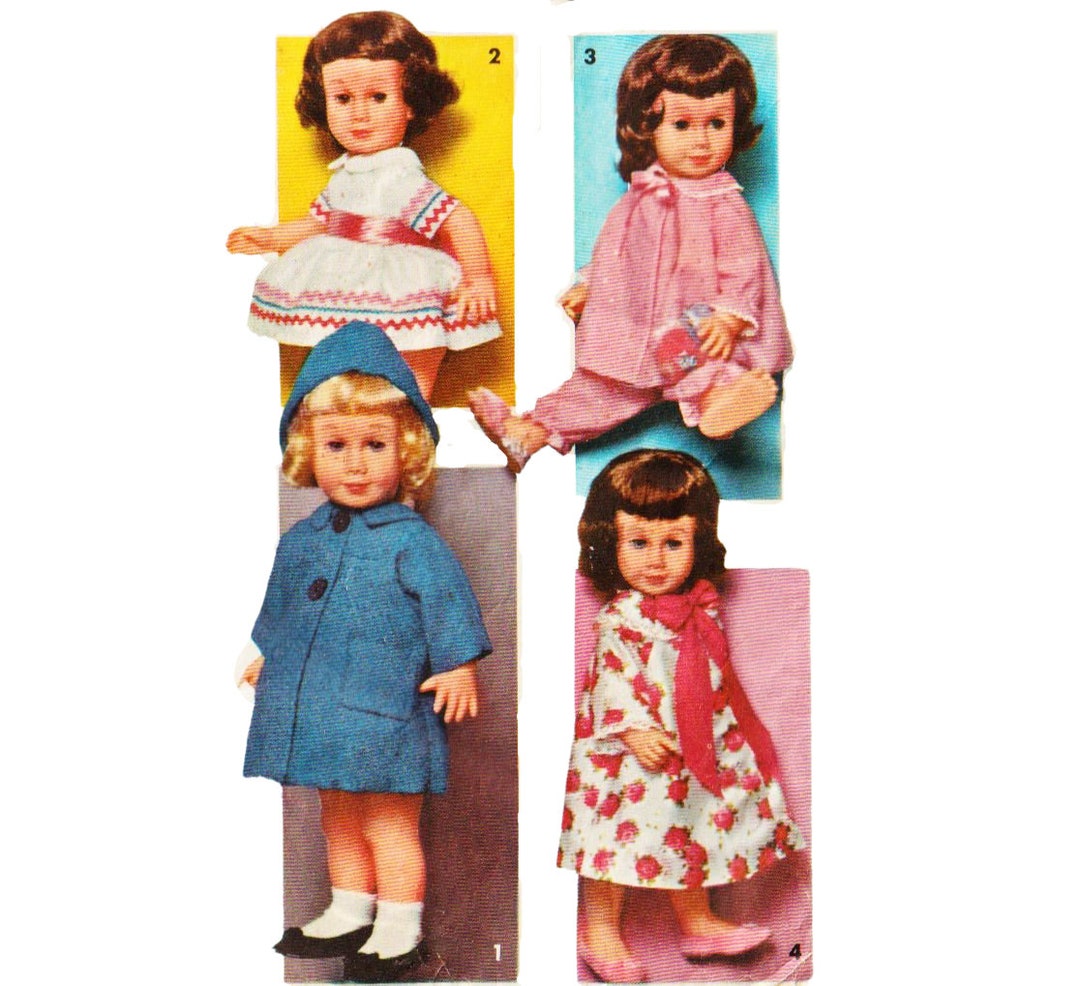 1960s Chatty Cathy Doll Clothes Sewing Pattern Advance 2898 FF VFG - Etsy
