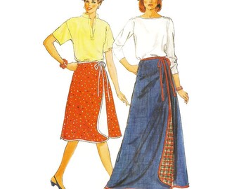 Reversible Wrap Skirt Pattern 2 skirts in 1