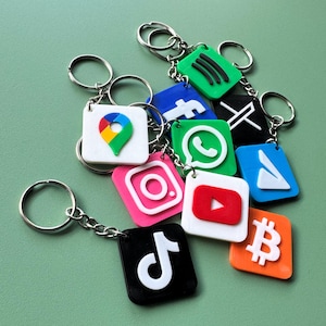 Personalized NFC Keychain | Customizable NFC Tag Keychain With Icon ...