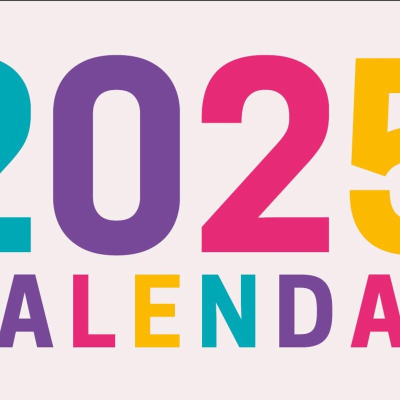 Colorful Calendar - Etsy