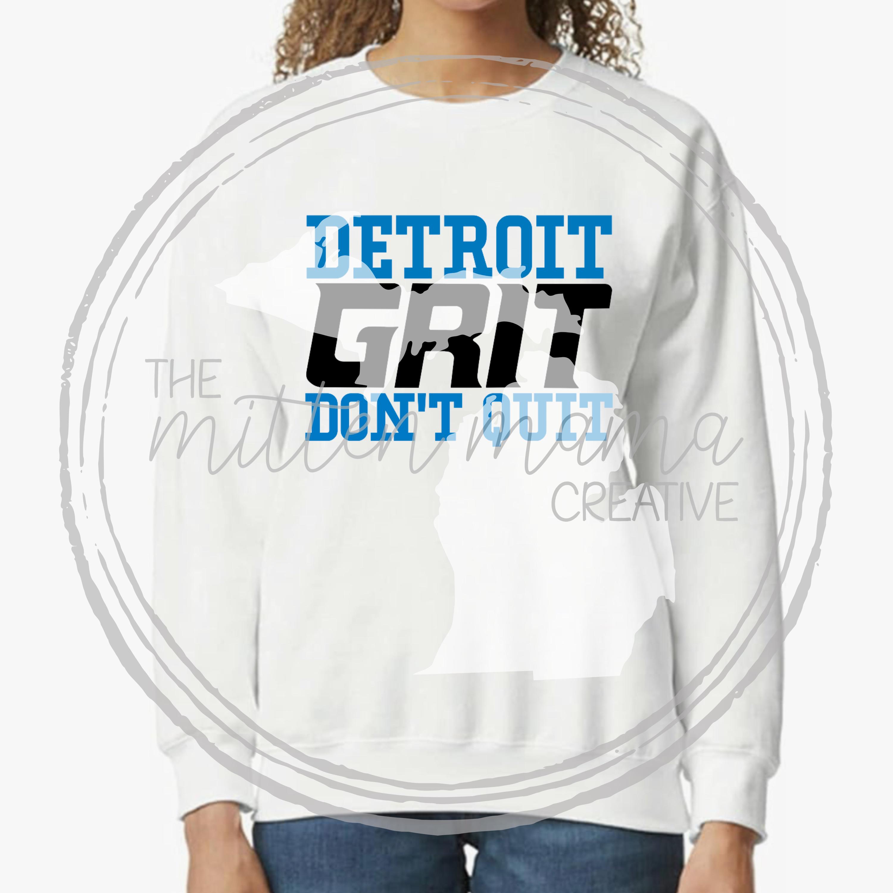 Detroit Football Grit Don’t Quit PNG Image File - Etsy