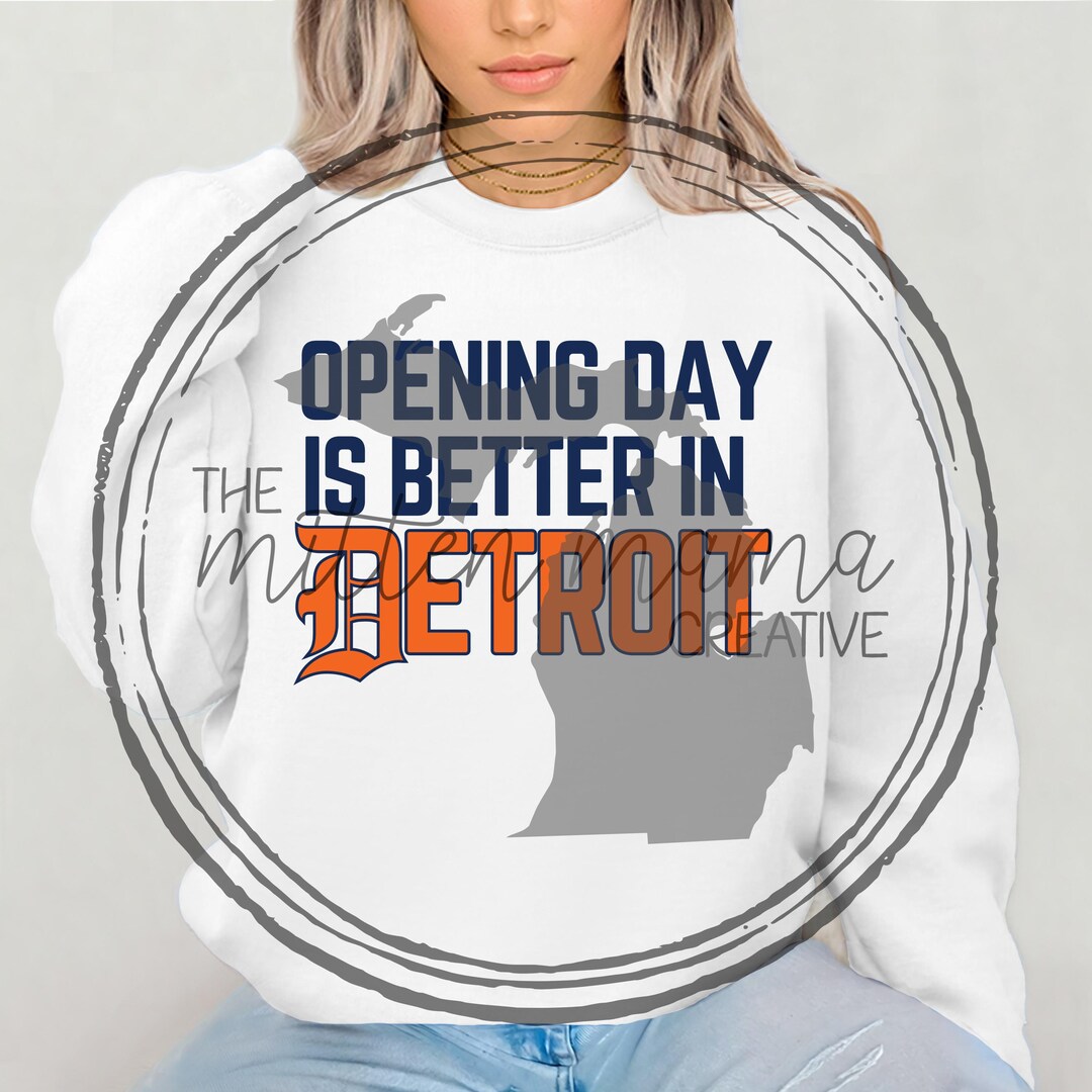 Detroit Baseball Opening Day PNG Image File - Etsy