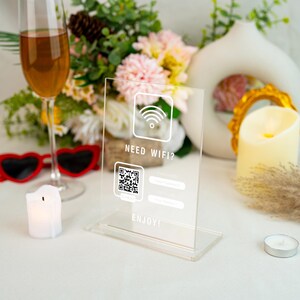 WIFI Password Sign, Personalized Wi-fi Network Sign for Guests, Small ...