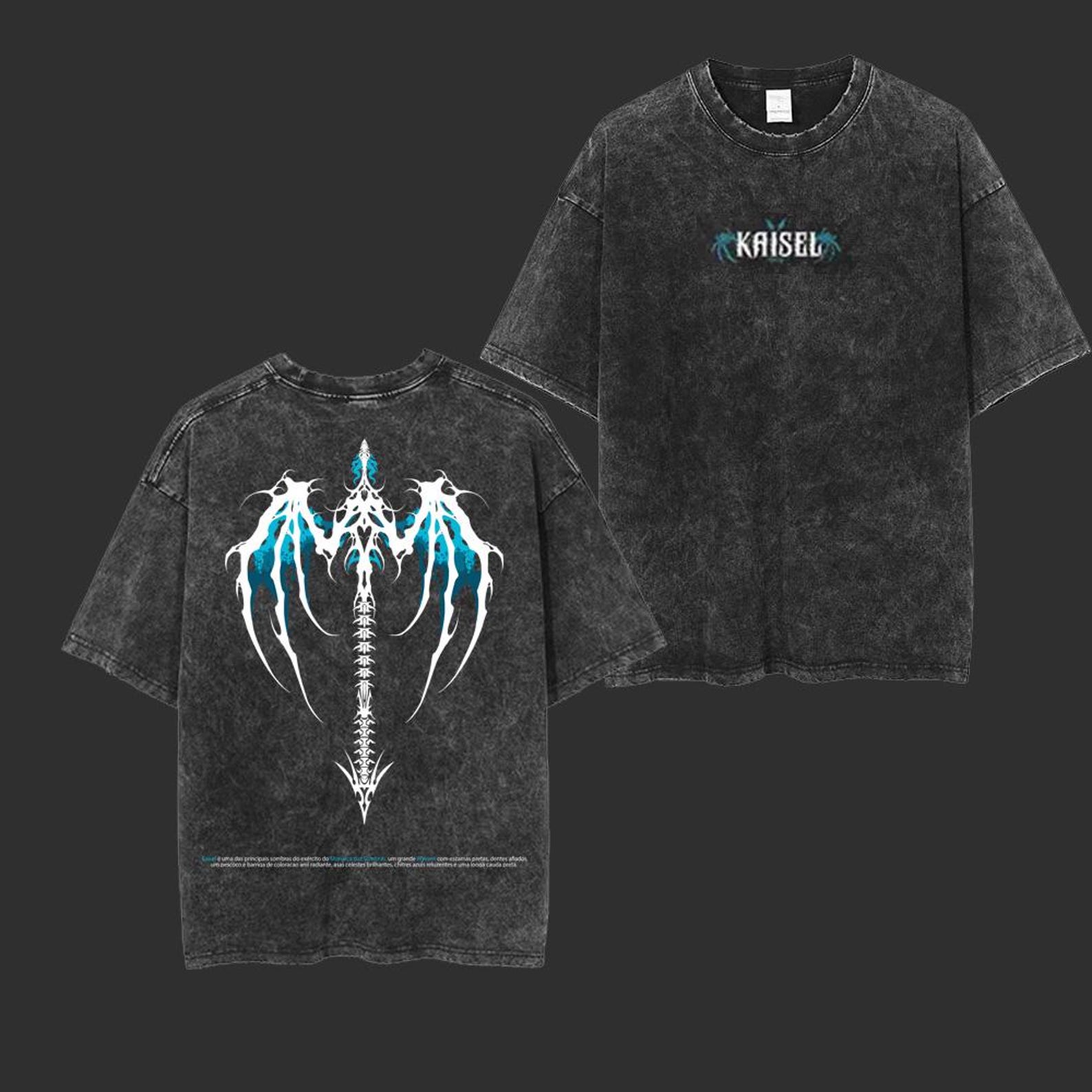 Mystic Spine Wings Retro Vintage Anime Tee, Wash Tee, Classic Japanese ...