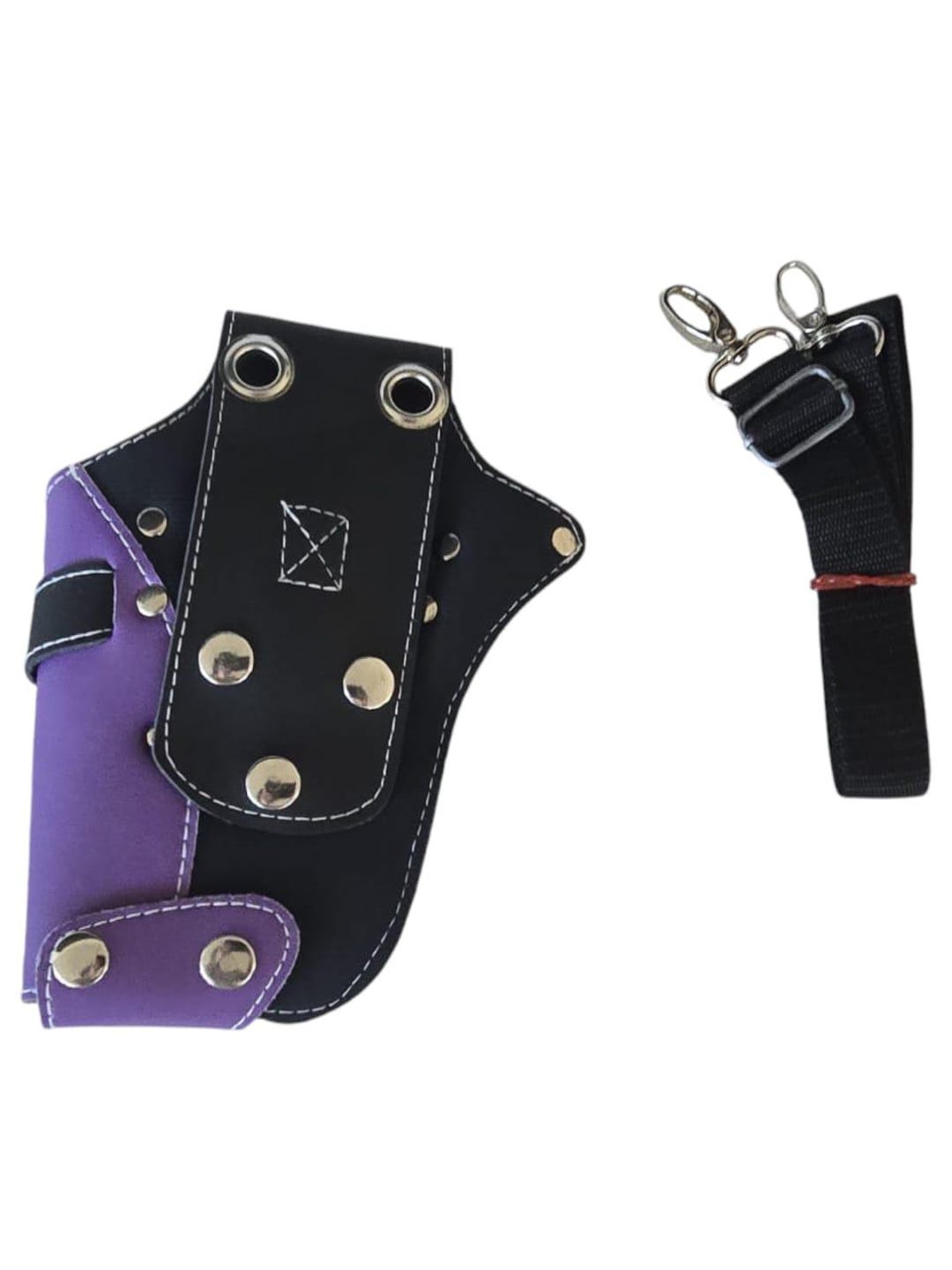 Hairdressing Tool Belt Adjustable Scissors Holder Leather Hairdresser ...