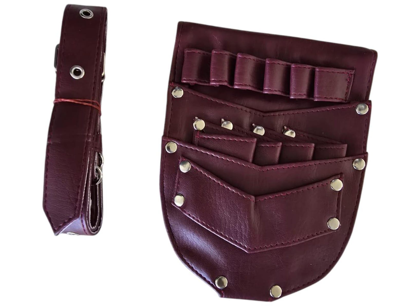 Hairdressing Tool Belt Adjustable Scissors Holder Leather Hairdresser ...
