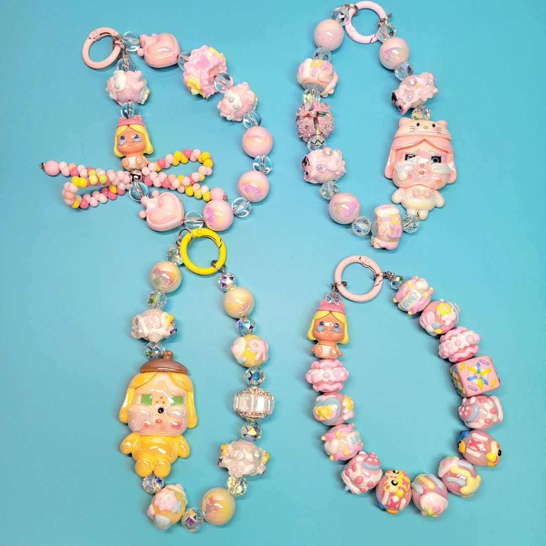 Popmart Cute Handmade DIY Phone Charm | Bag Purse Charm | Kawaii ...