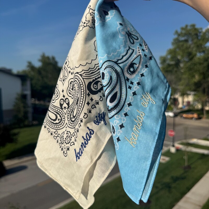 Custom Painted Bandana - Etsy