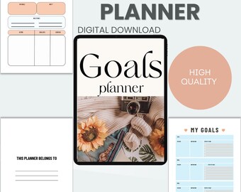 Goal Planner BUNDLE, 2024 Goals Tracker, SMART Goal Setting Kit, New ...