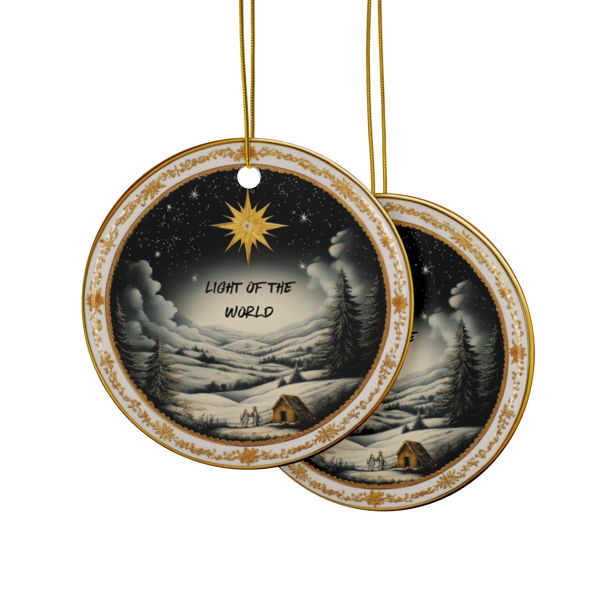 Jesus-centered, Light of the World Christmas Ornament | Star of ...