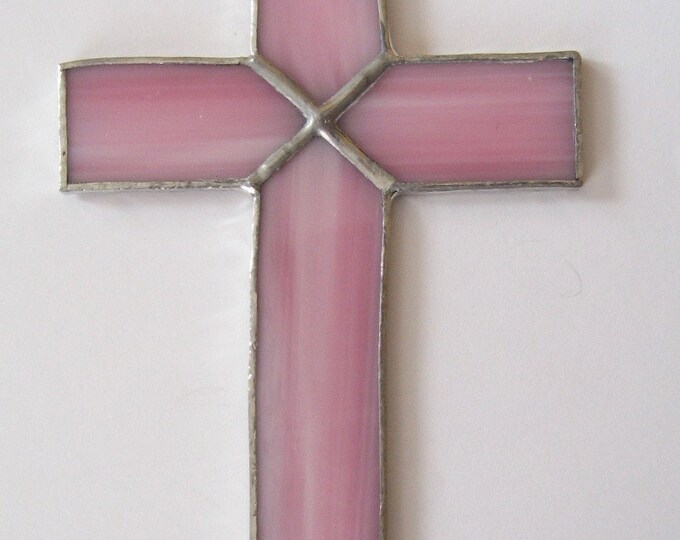 Stained Glass Cross - Pink - Etsy
