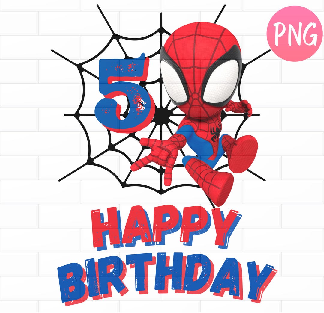 Spidey and His Amazing Friends Birthday PNG, Spidey Clipart, Spidey ...
