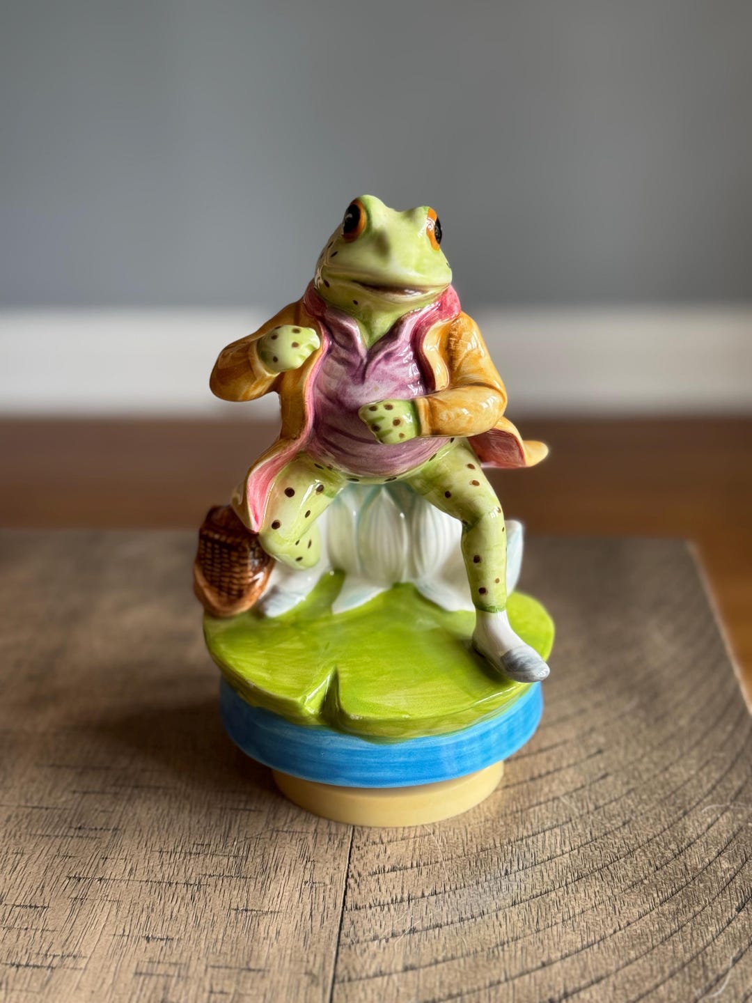 Vintage 1977 Beatrix Potter Music Box- Mr. Jeremy Fisher Frog- Schmid ...