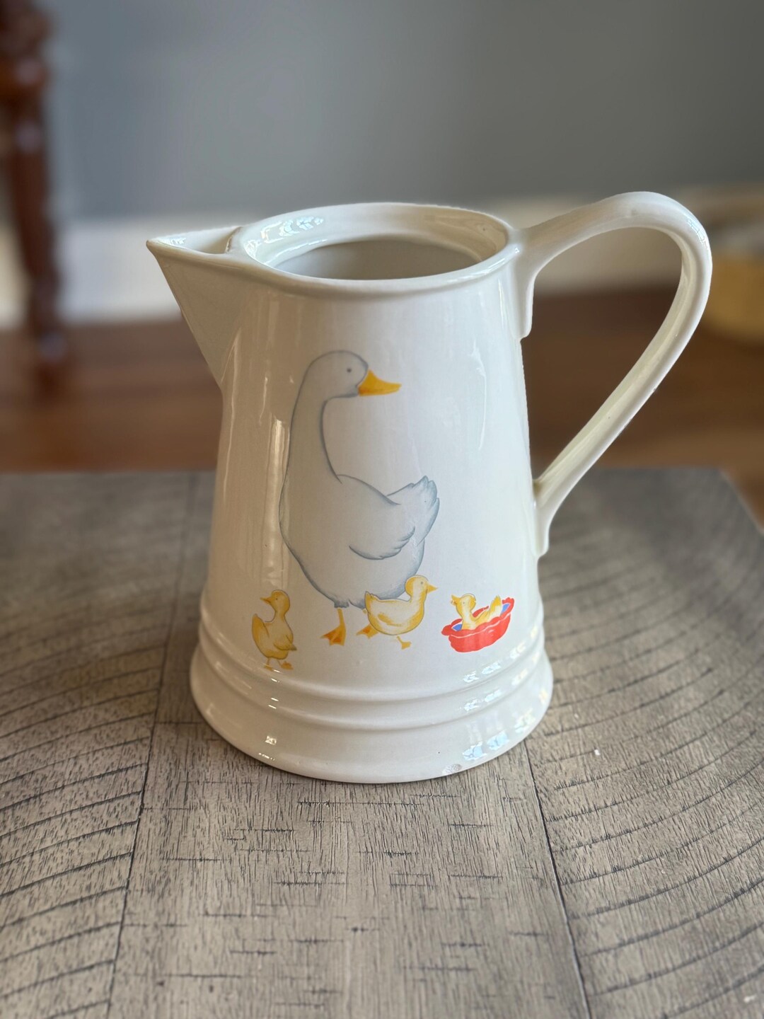 Vintage Ceramic Goose Pitcher - Etsy