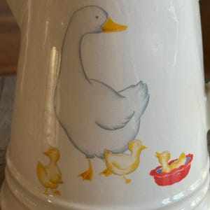 Vintage Ceramic Goose Pitcher - Etsy