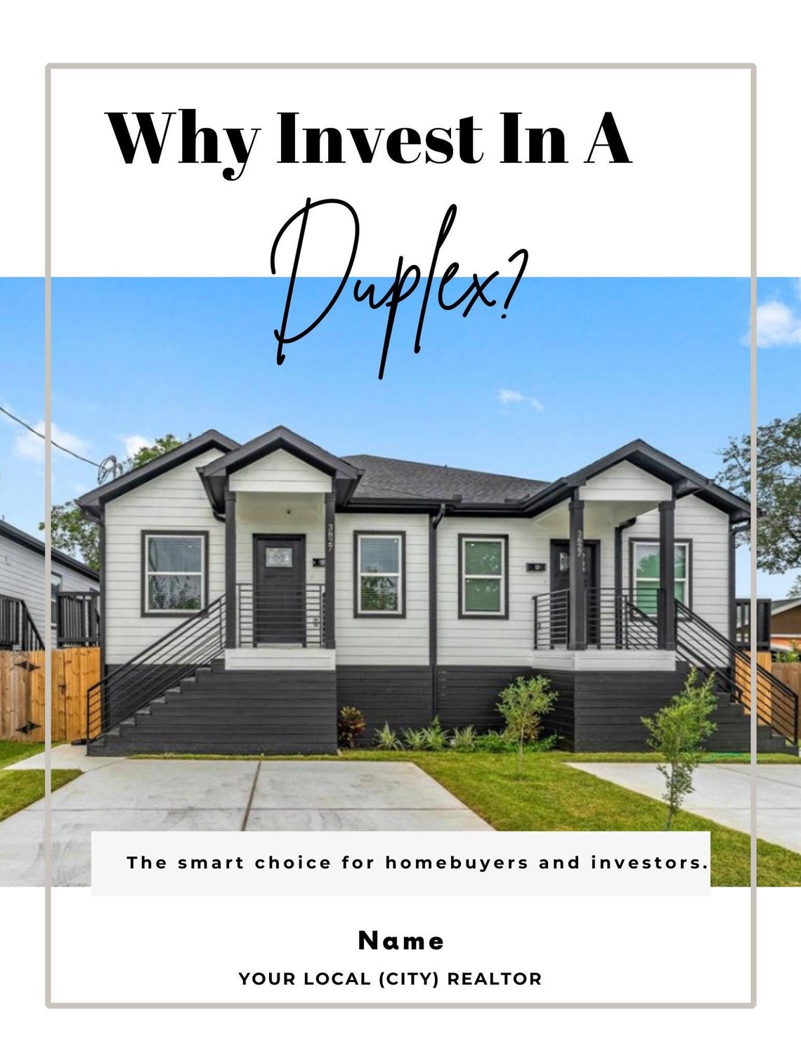 Editable Duplex Homebuying Guide - Etsy