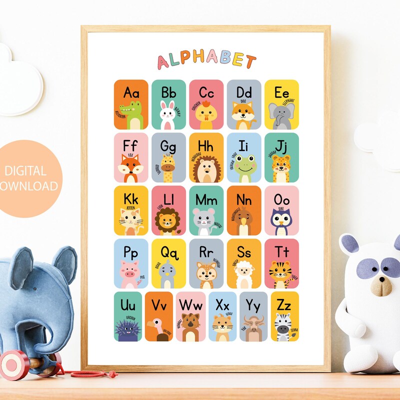 Animal Alphabet - Etsy