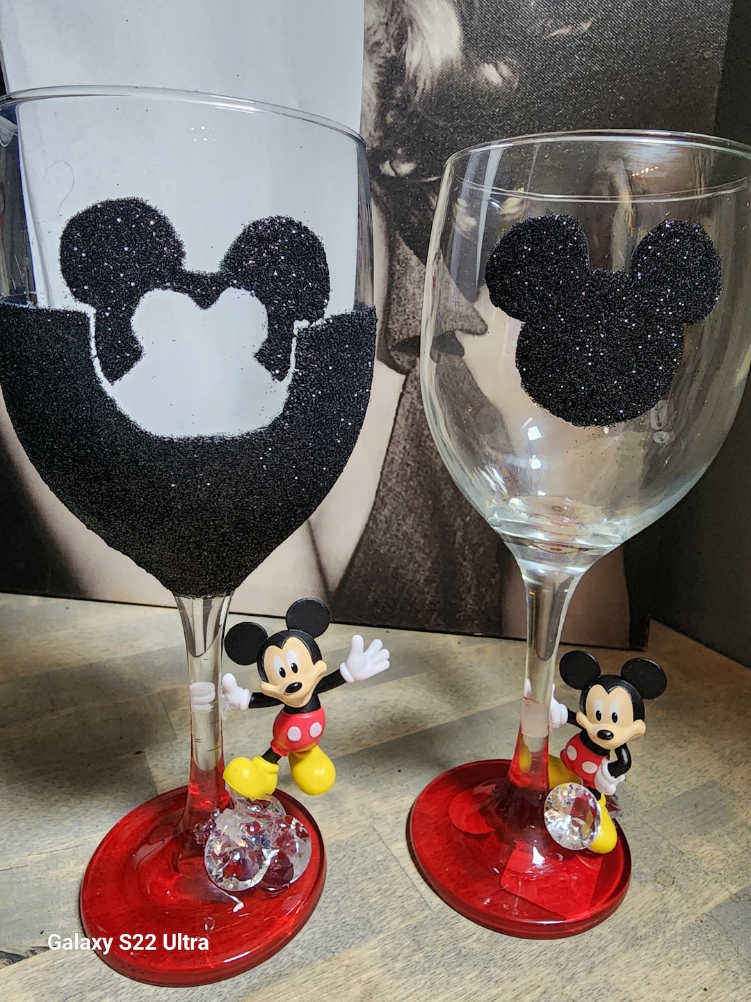 Mickey Mouse Wine Glasses - Etsy