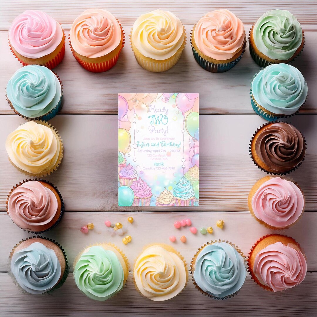 Ready TWO Party Invitation, 2nd Birthday Invitation - Etsy