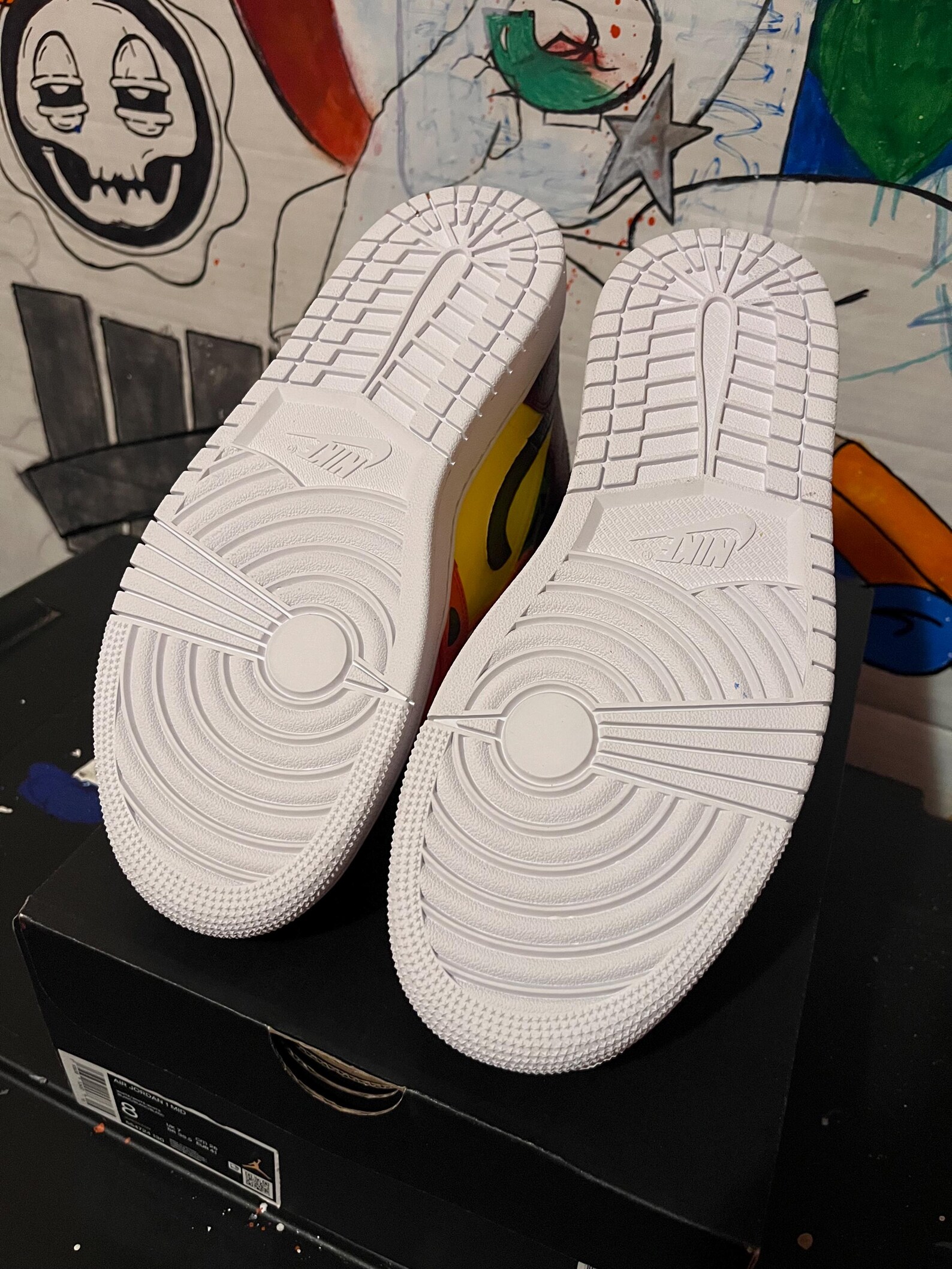 Air Jordan 1 Mid flintstones Custom - Etsy