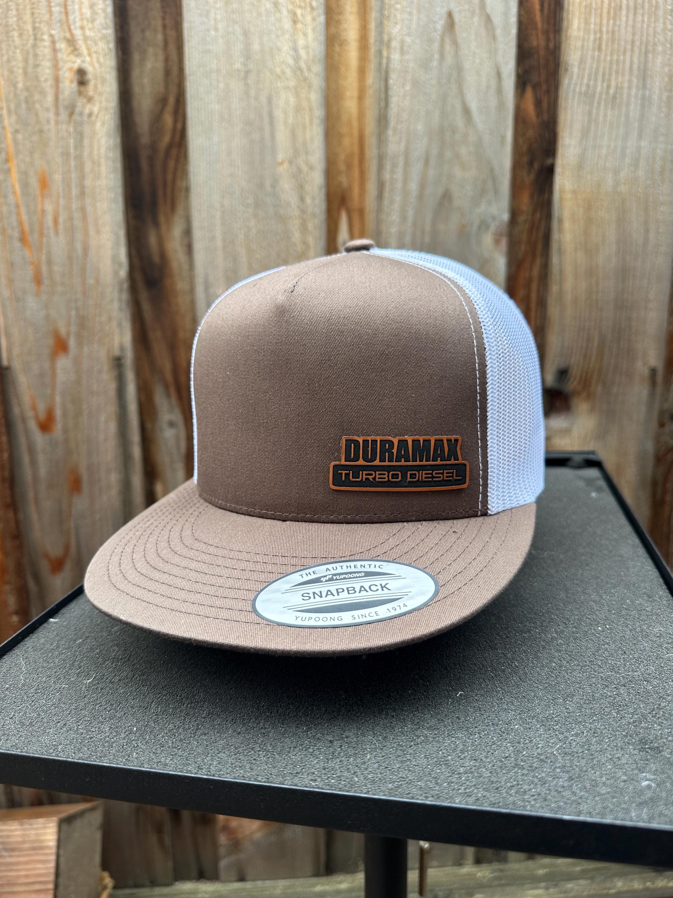 Duramax Turbo Diesel Trucker Hat With Leather Style Patch - Etsy