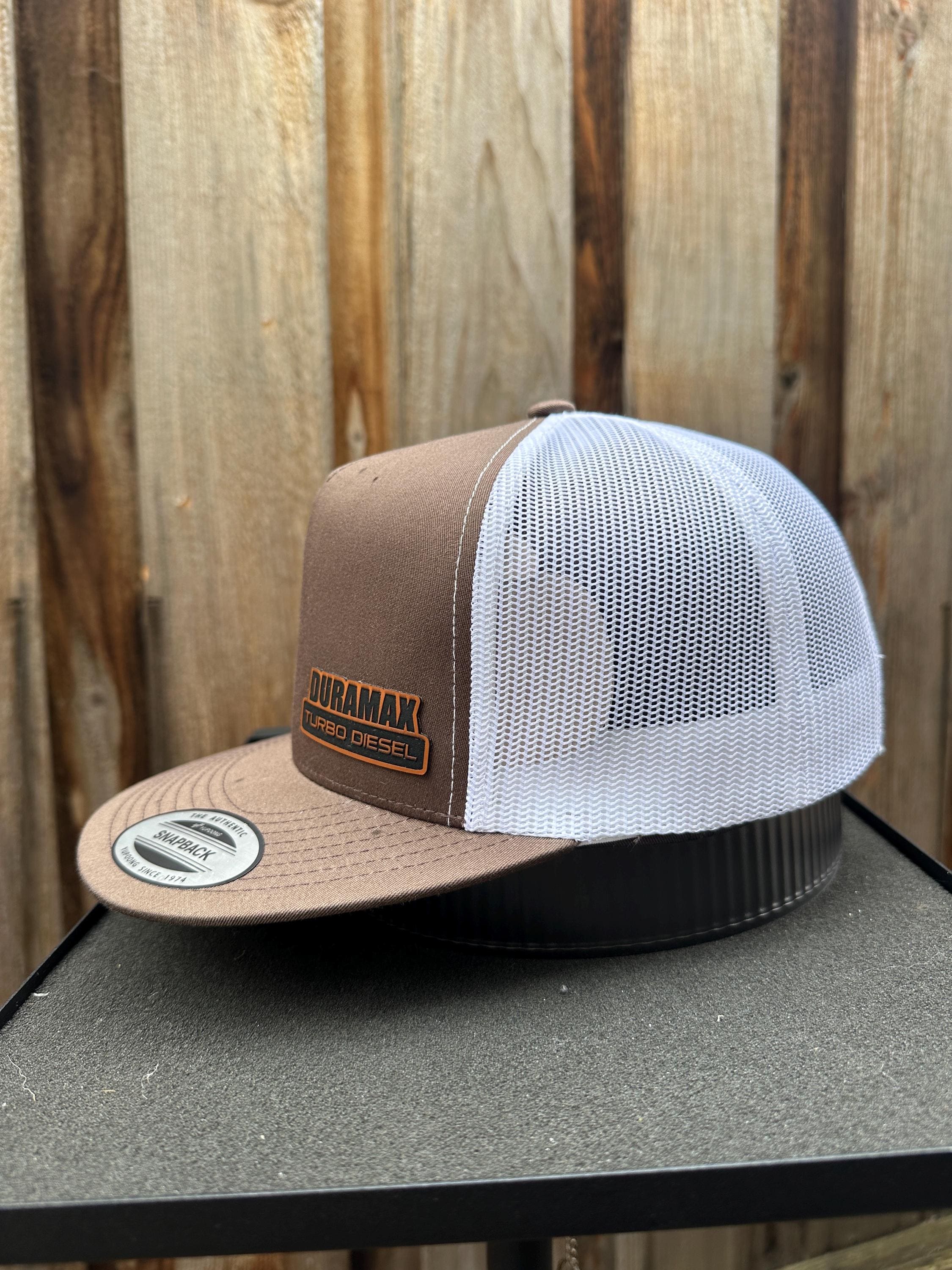 Duramax Turbo Diesel Trucker Hat With Leather Style Patch - Etsy