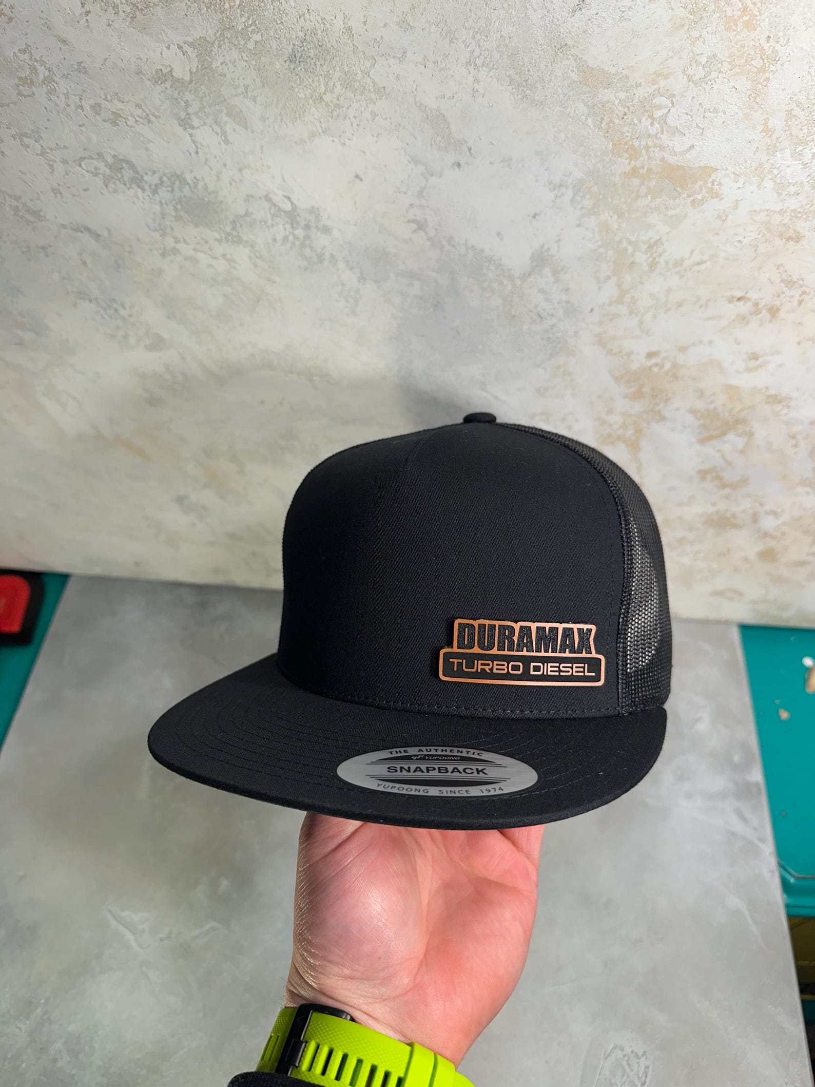Duramax Turbo Diesel Trucker Hat With Leather Style Patch - Etsy