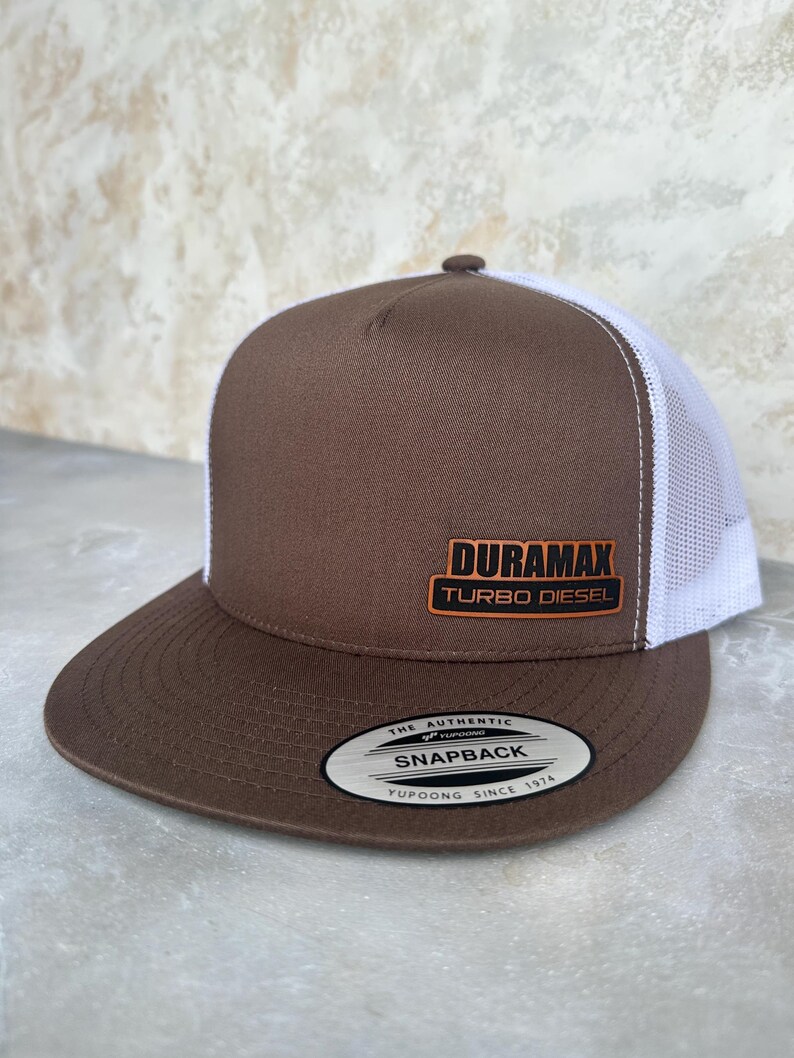 Duramax Turbo Diesel Trucker Hat With Leather Style Patch - Etsy