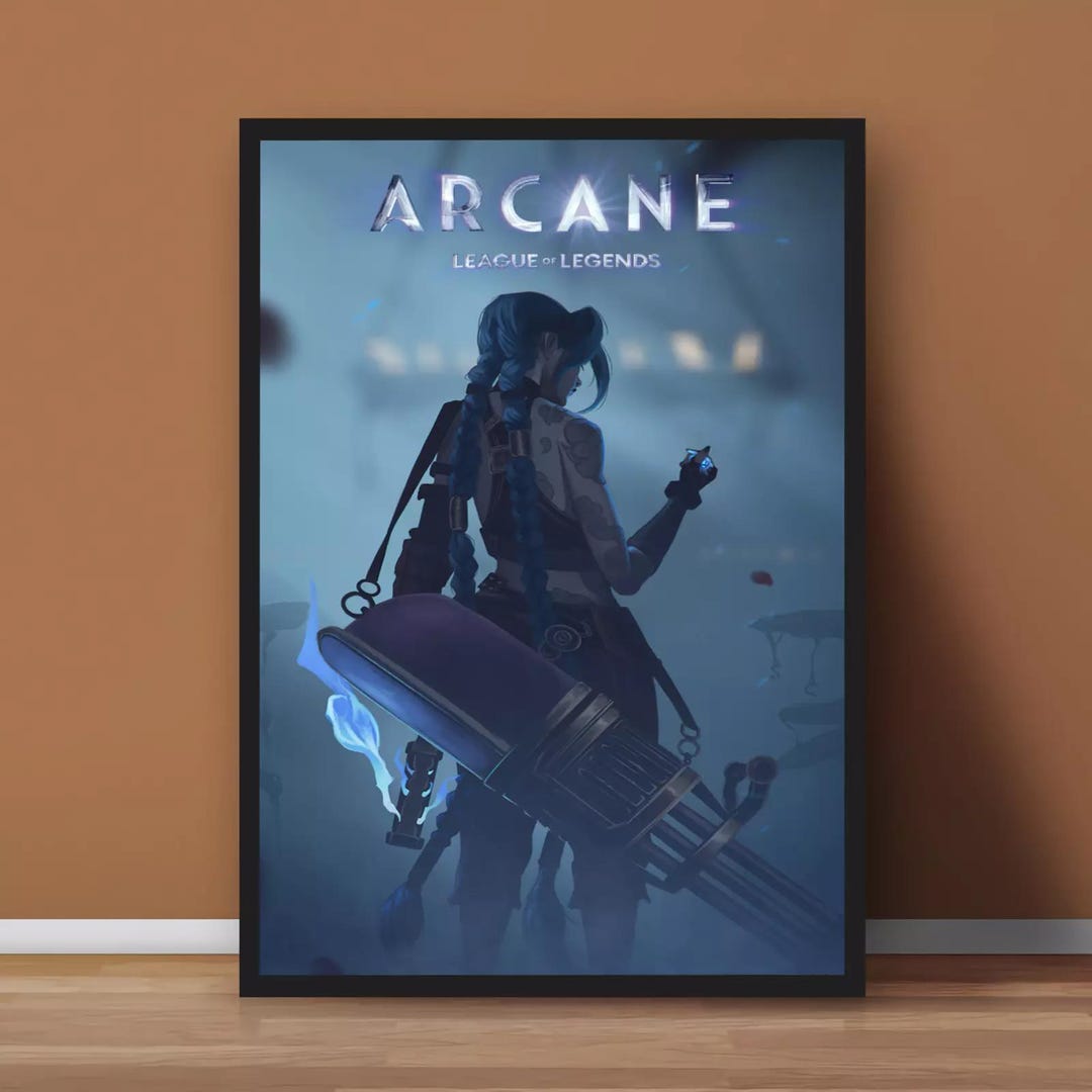 Jinx Arcane Animated Series LOL Poster Print No Frame League 0f Legends ...