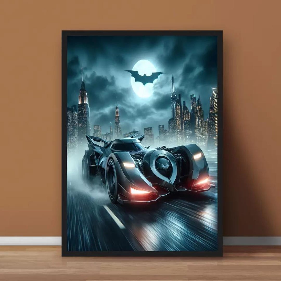 Batman Batmobile DC Universe DCU Poster Print No Frame - Etsy