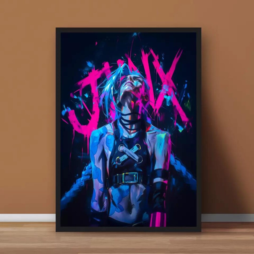 Jinx Arcane Animated Series League of Legends Poster Print No Frame - Etsy